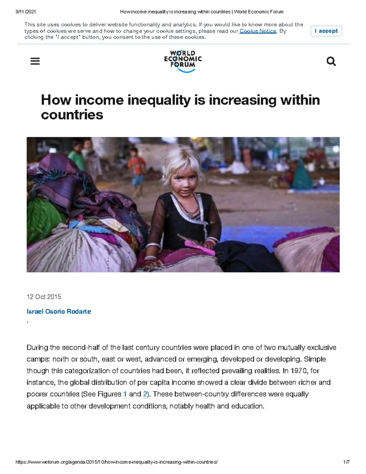 11. How income inequality is increasing within countries World Economic ...