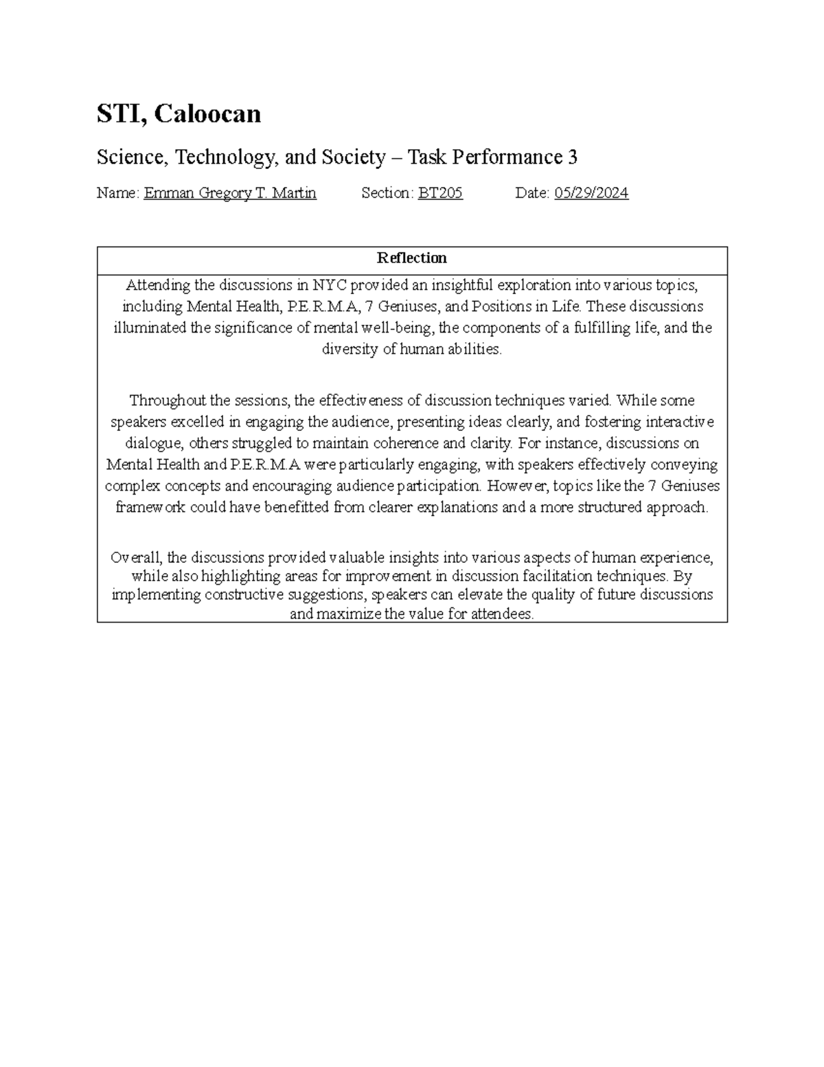 STS Tp3 - Martin - Lol - STI, Caloocan Science, Technology, and Society ...