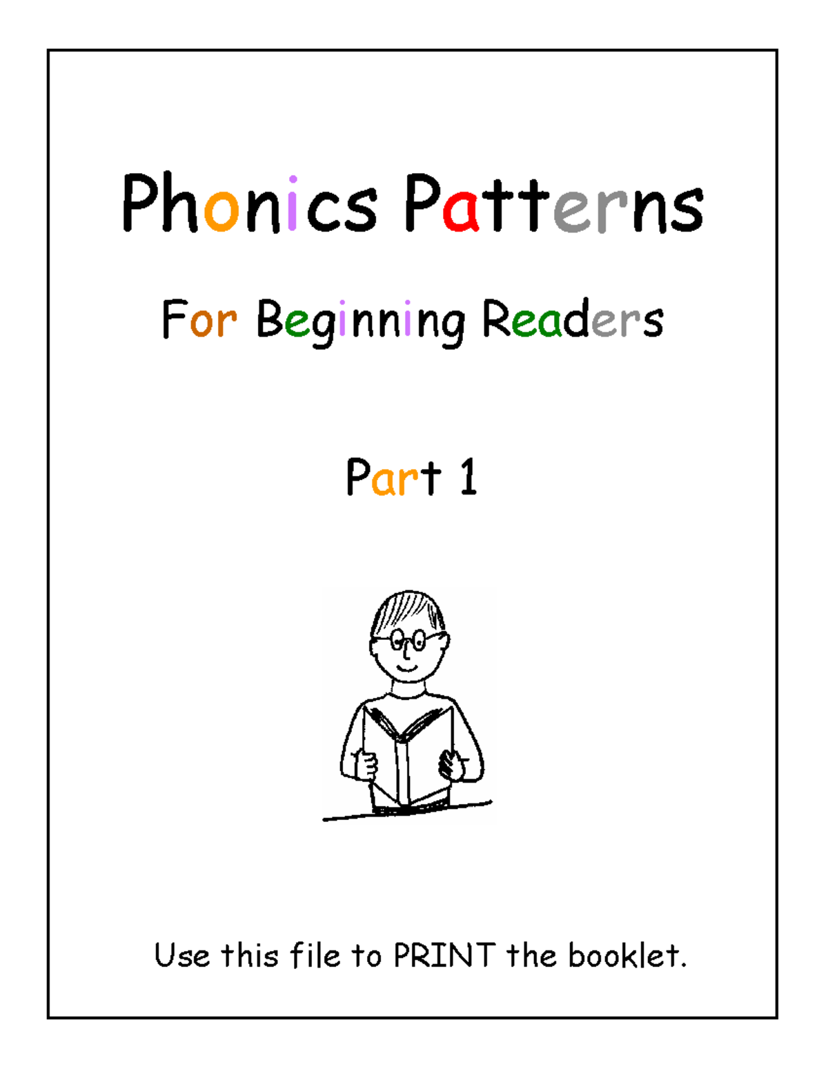 Phonics Patterns 1 - Phonetics - Phonics Patterns For Beginning Readers ...