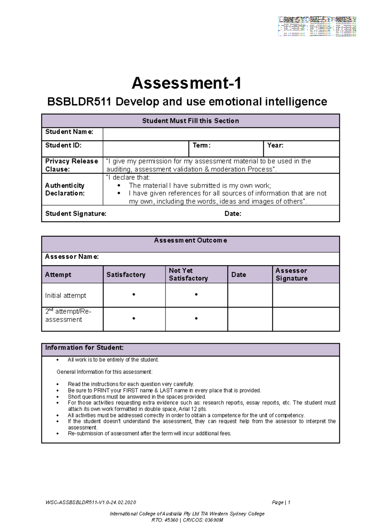 Assessment-1 V 1 - this is project management assisgnment 1 ...