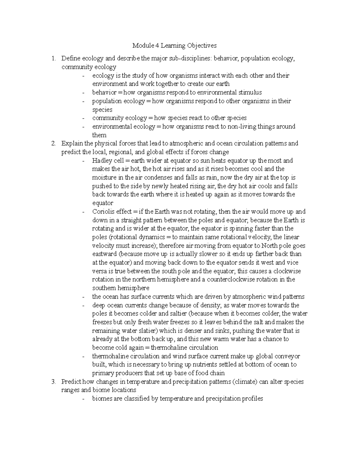 Module 4 Learning Objectives - Module 4 Learning Objectives Define ...