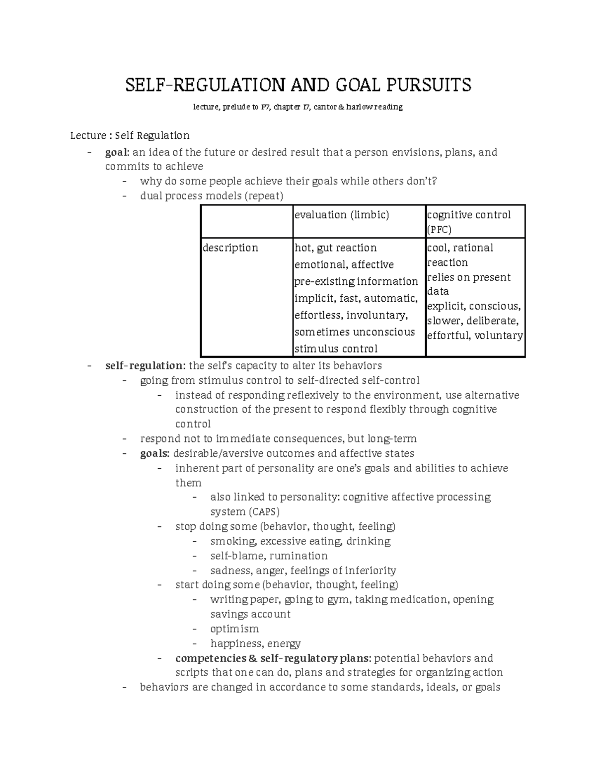 23. Self-Regulation and Goal Pursuits - SELF-REGULATION AND GOAL ...