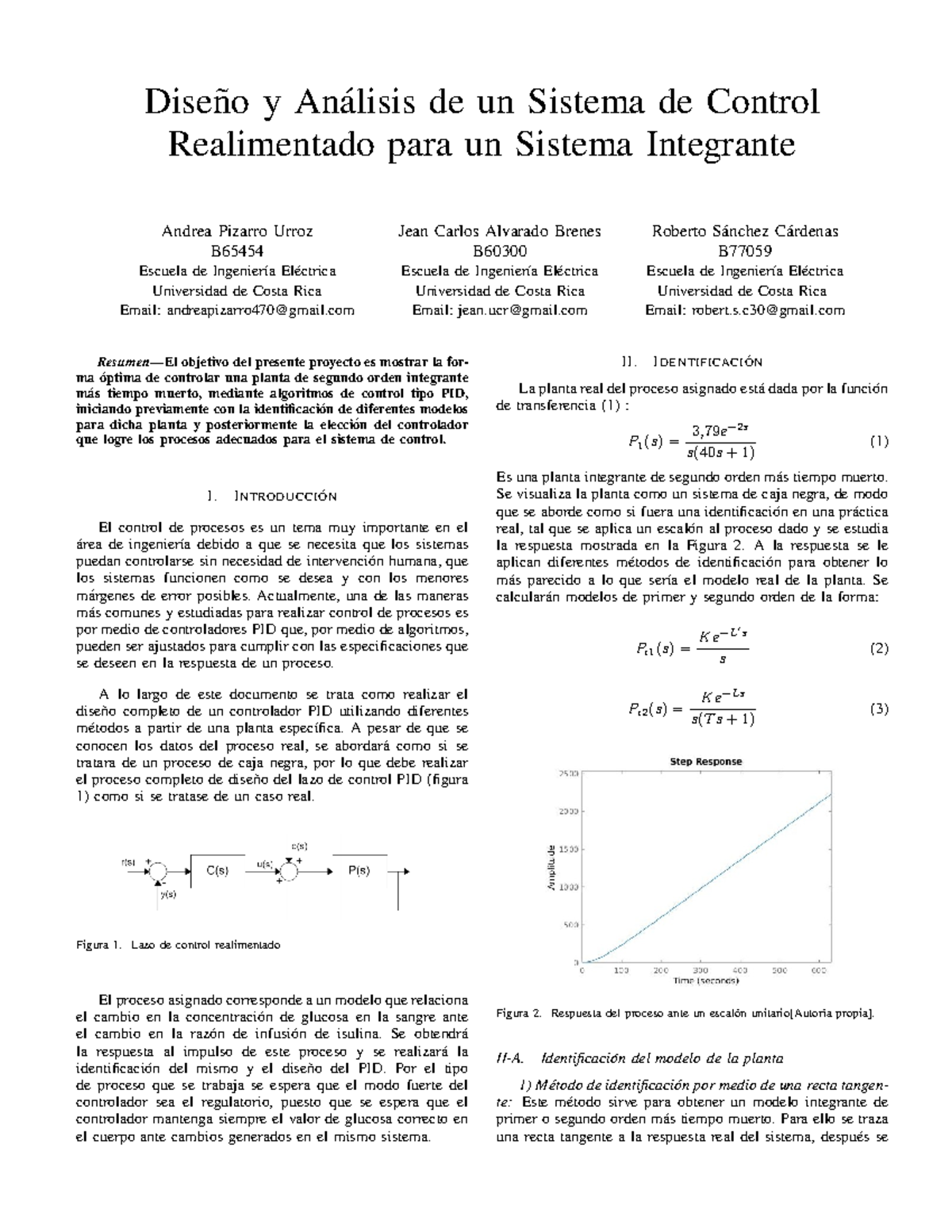 Proyecto Sistemas de Control - Diseno y An ̃ alisis de un Sistema de ...