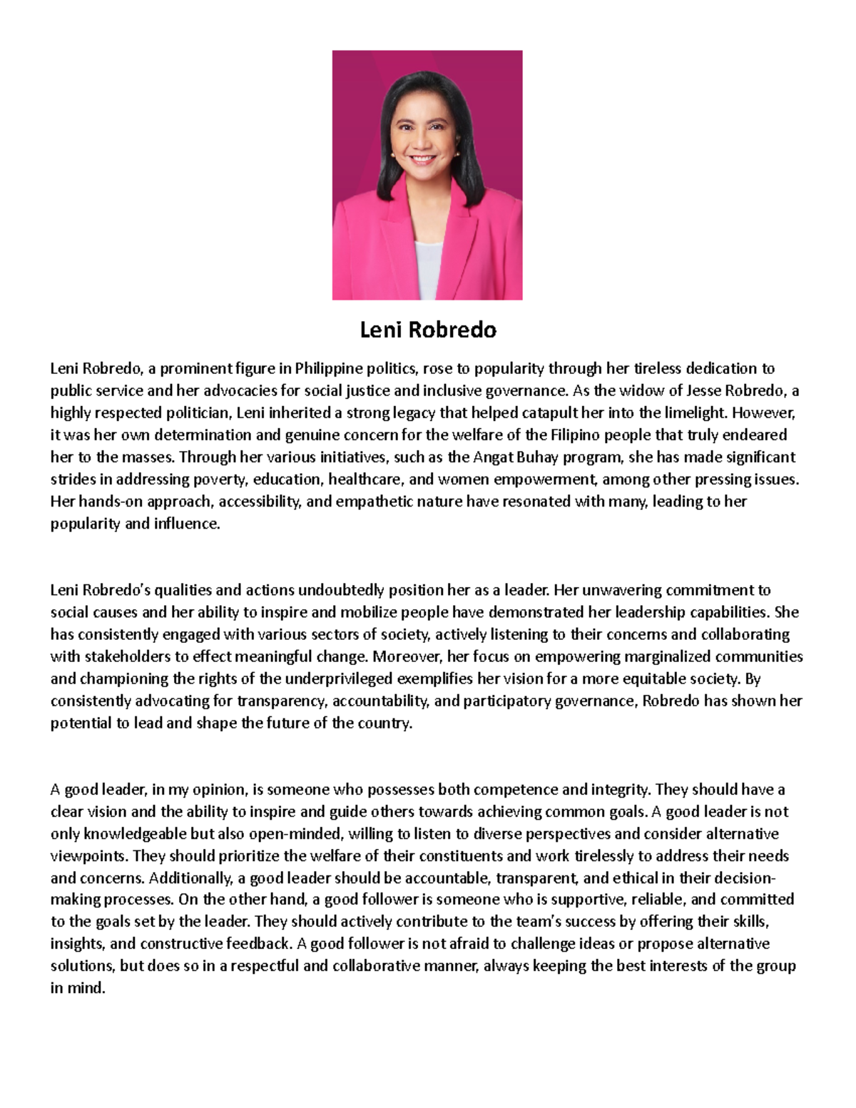 Leni Robredo - dgfgdf - Leni Robredo Leni Robredo, a prominent figure ...