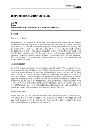 Notice to introduce hearsay evidence - exemplar - DISPUTE RESOLUTION ...
