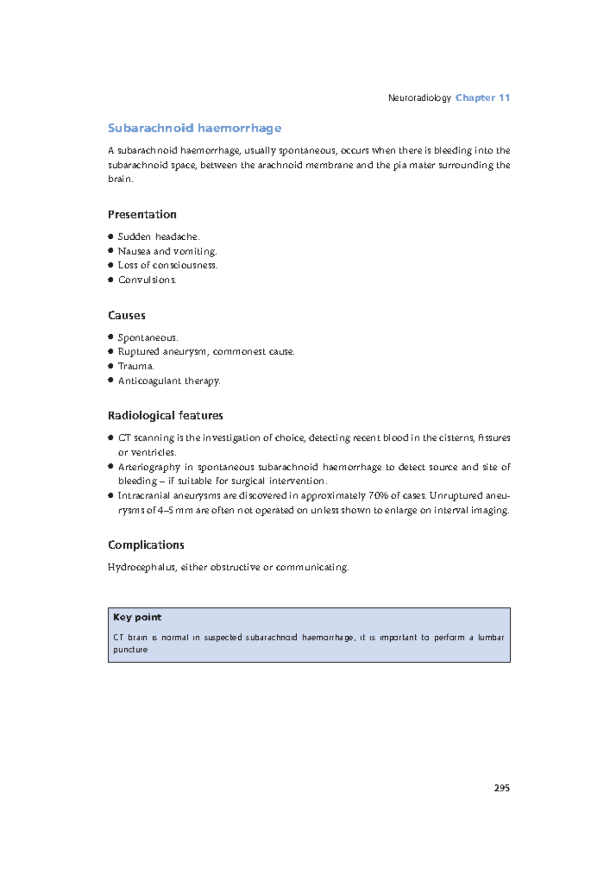 Radiology Lecture Notes pdf (99) - Neuroradiology Chapter 11 295 ...