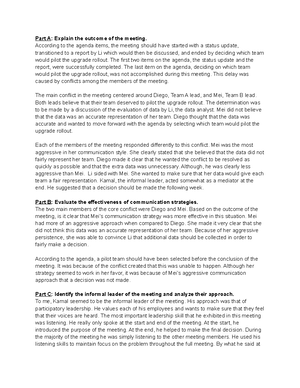 D370 Task 1 - Task 1 - D370 – IT Leadership Foundations April 29, 2023 ...