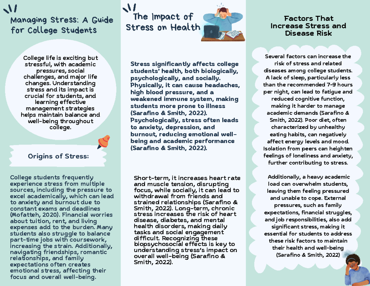 Stress Brochure - Managing Stress: A Guide for College Students The ...