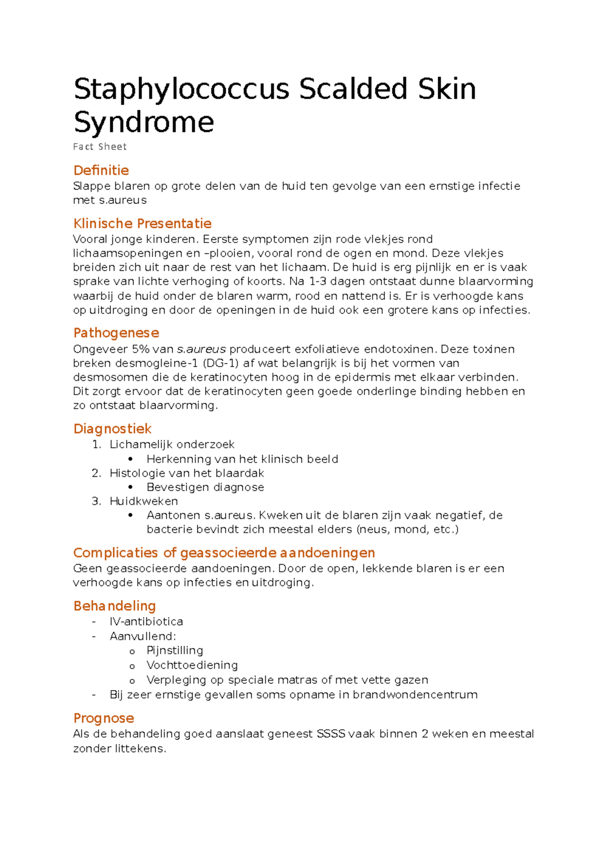 Fact Sheet SSSS - Fact Sheet Staphylococcus Scalded Skin Syndrome ...