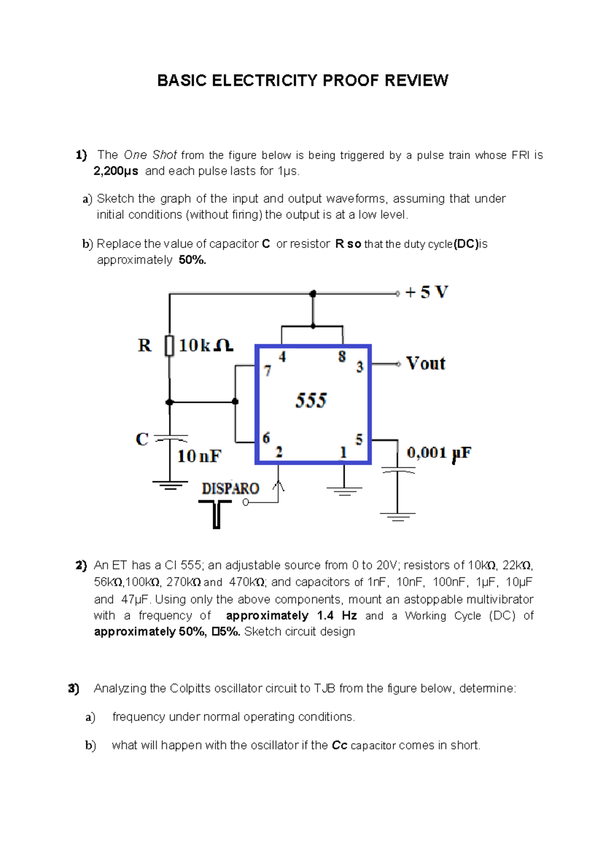 Basic Electricity Proof Review - BASIC ELECTRICITY PROOF REVIEW The One ...