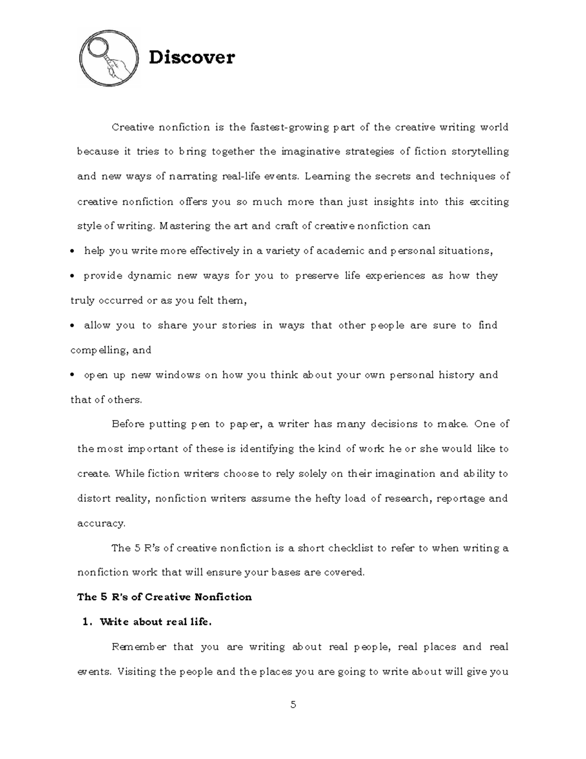 Module-9 - module - Discover Creative nonfiction is the fastest-growing ...