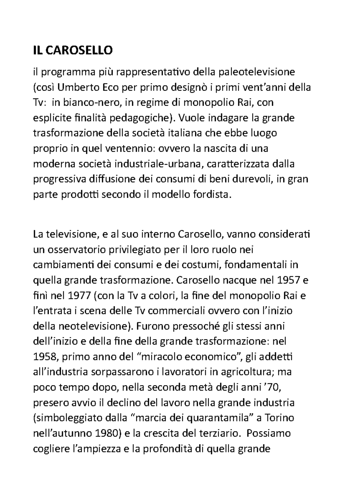 IL Carosello 1 - Materiale - IL CAROSELLO il programma più ...