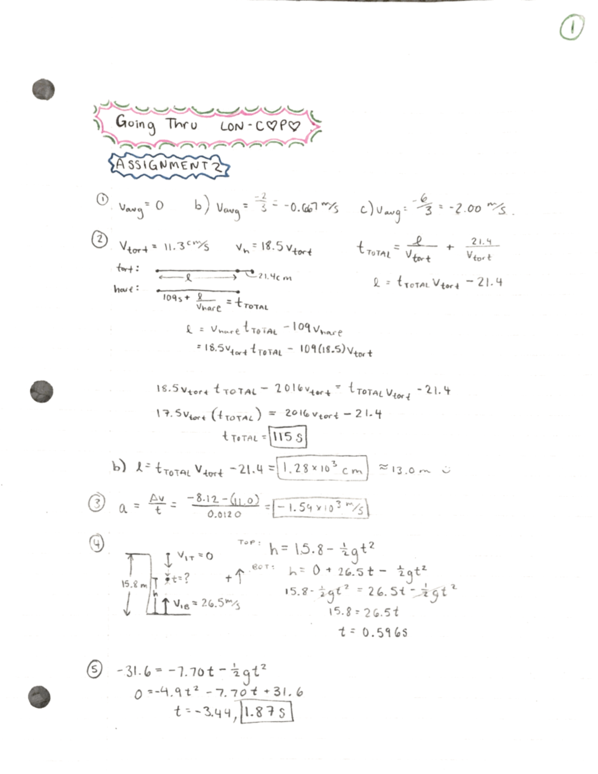 D03 Capa Solutions - Physics 1D03 - Studocu