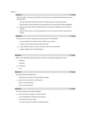 Business Ethics - Chapter 2 Quiz - What term did Immanuel Kant use to ...