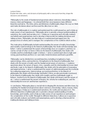 PHIL243 (2 - Apply a critical thinking process to the student's ...