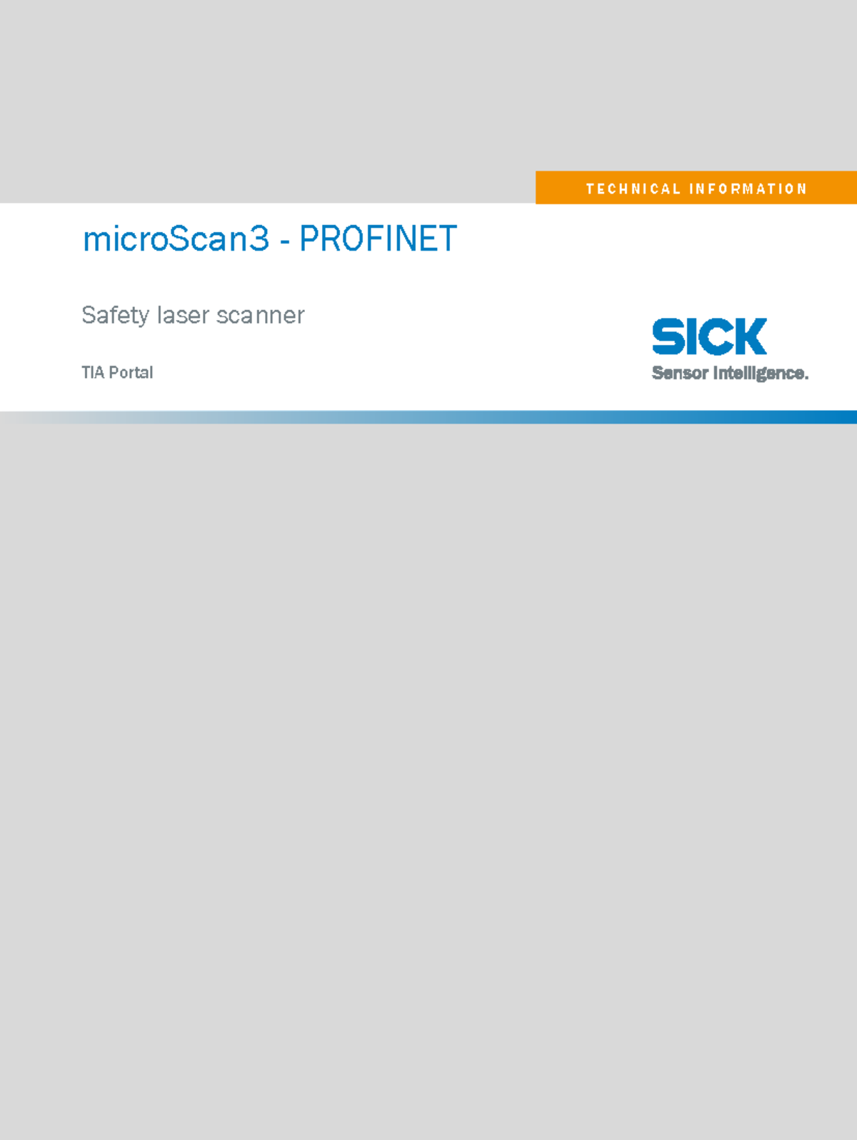 Technical information microscan 3 profinet tia portal en im0096369 - T ...