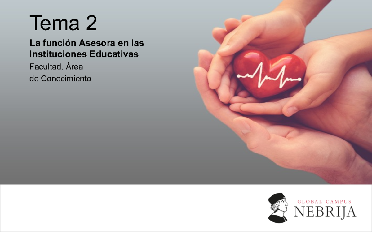 Presentacion tema 2 - Resumen tema 2 - Tema 2 La función Asesora en las ...
