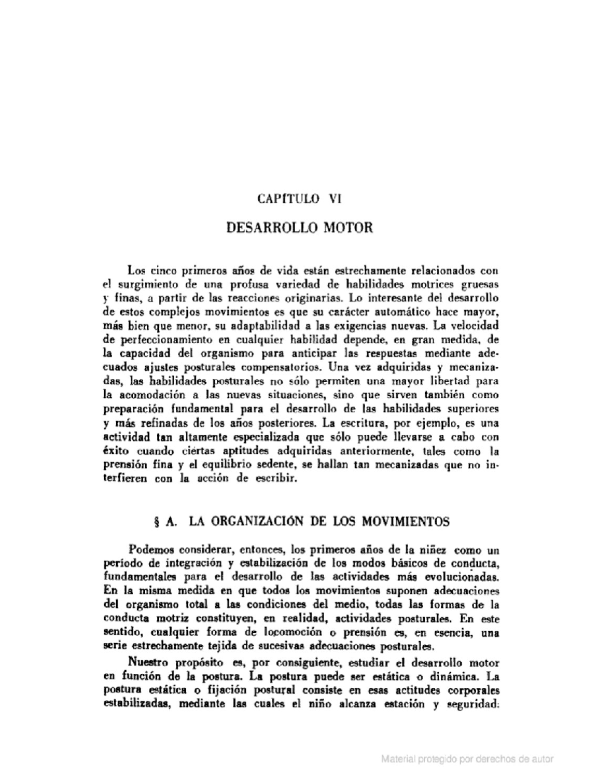 Gesell CAP 6 - CAPÍTULO VI DESARROLLO MOTOR Los cinco primeros años de ...