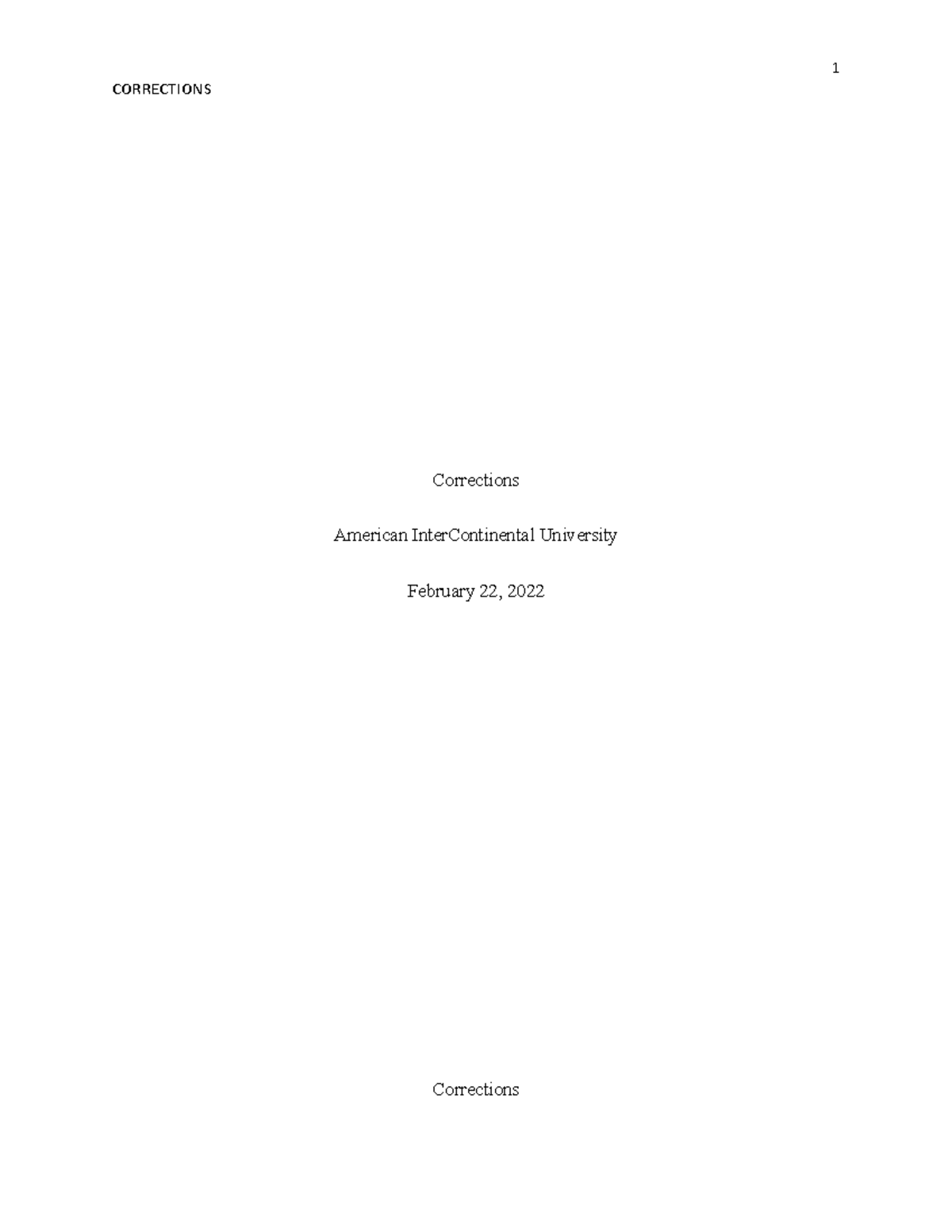 4 individual project - CORRECTIONS 1 Corrections American ...