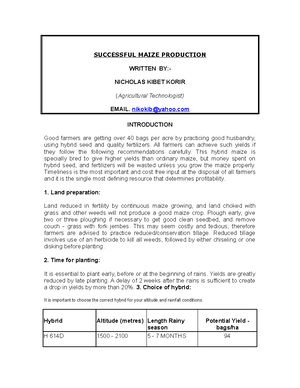 Lecture 3 Field Crop Identification - IDENTIFICATION OF FIELD CROPS ...