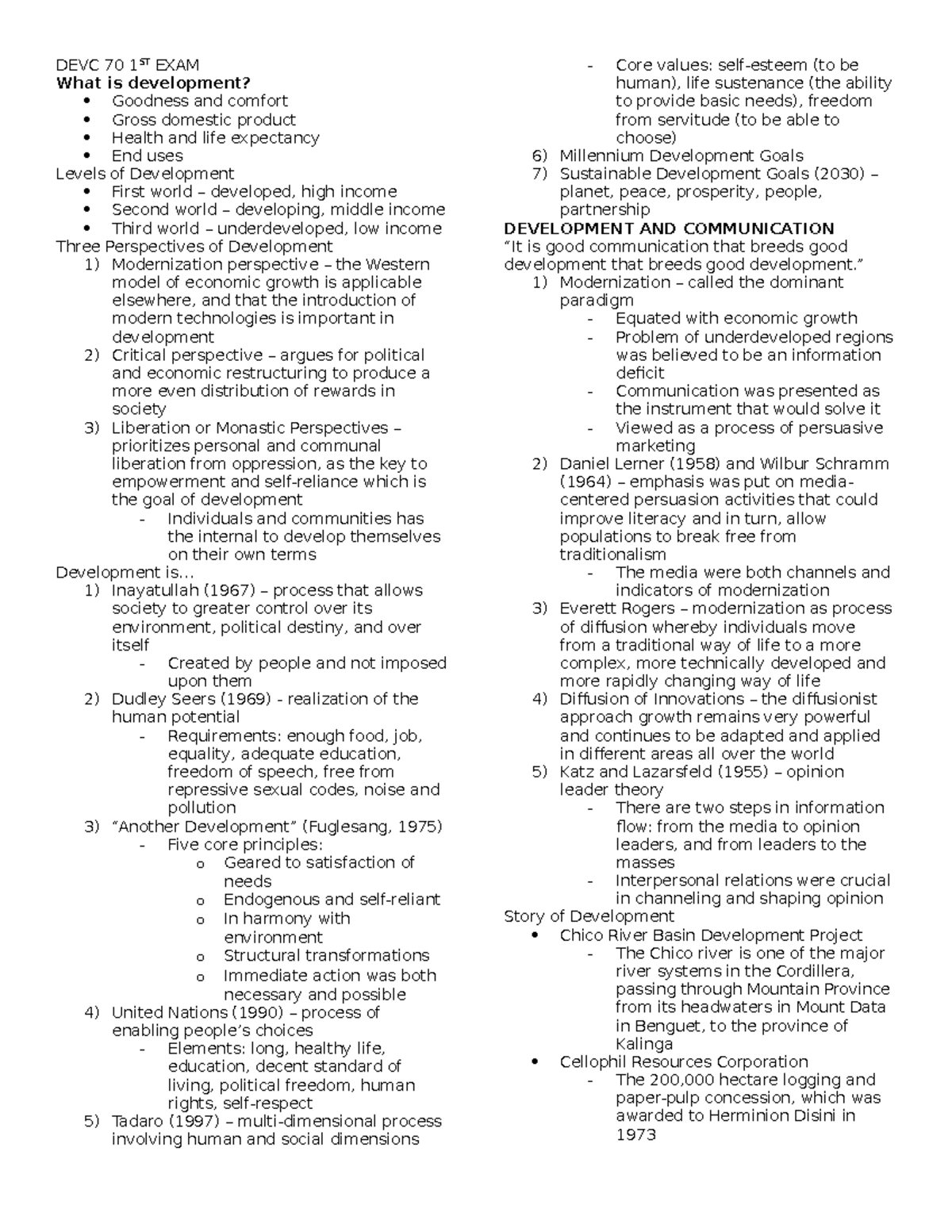 Development and Communication - Development Communication - University ...