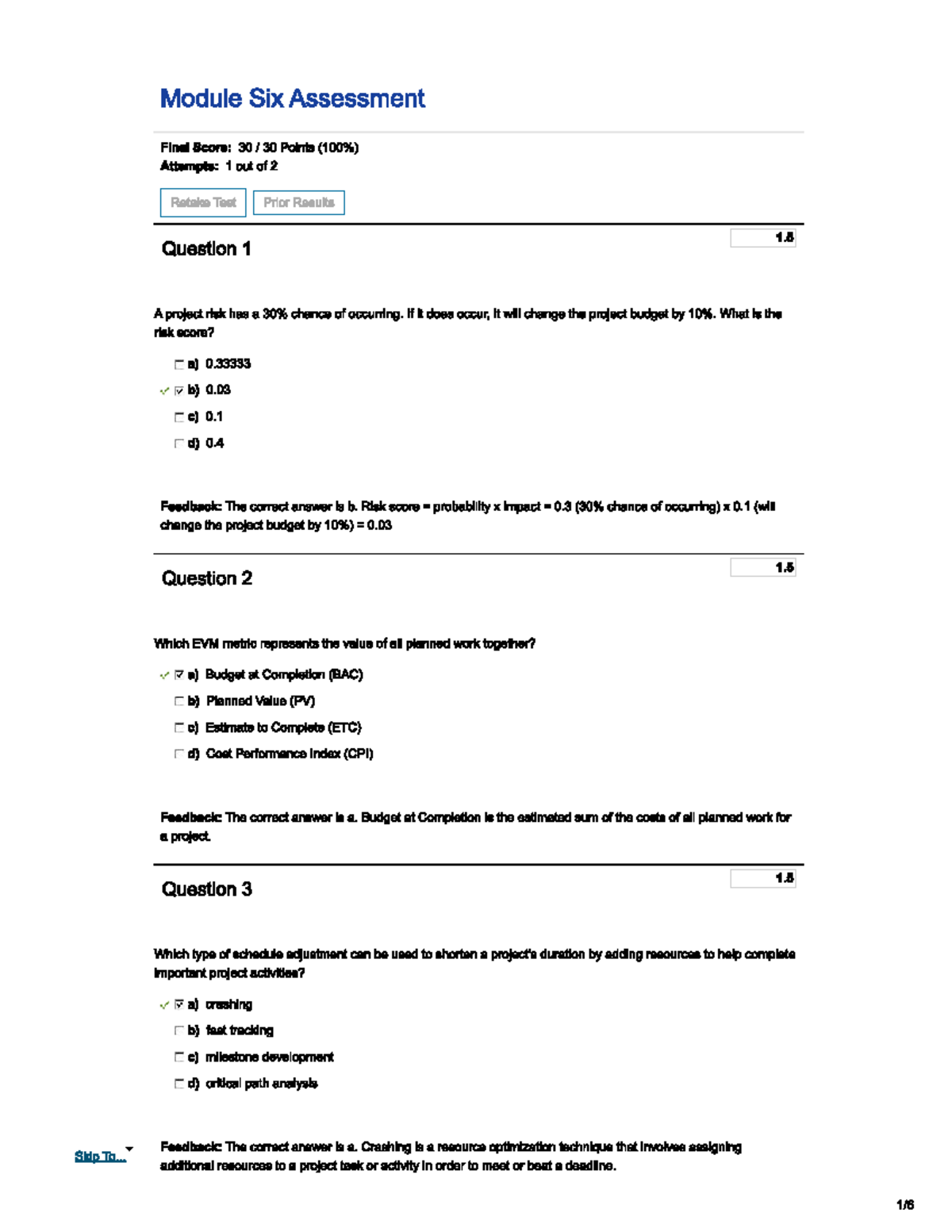 Week 6 Assesment - Week 6 assessment answers - QSO340 - Studocu