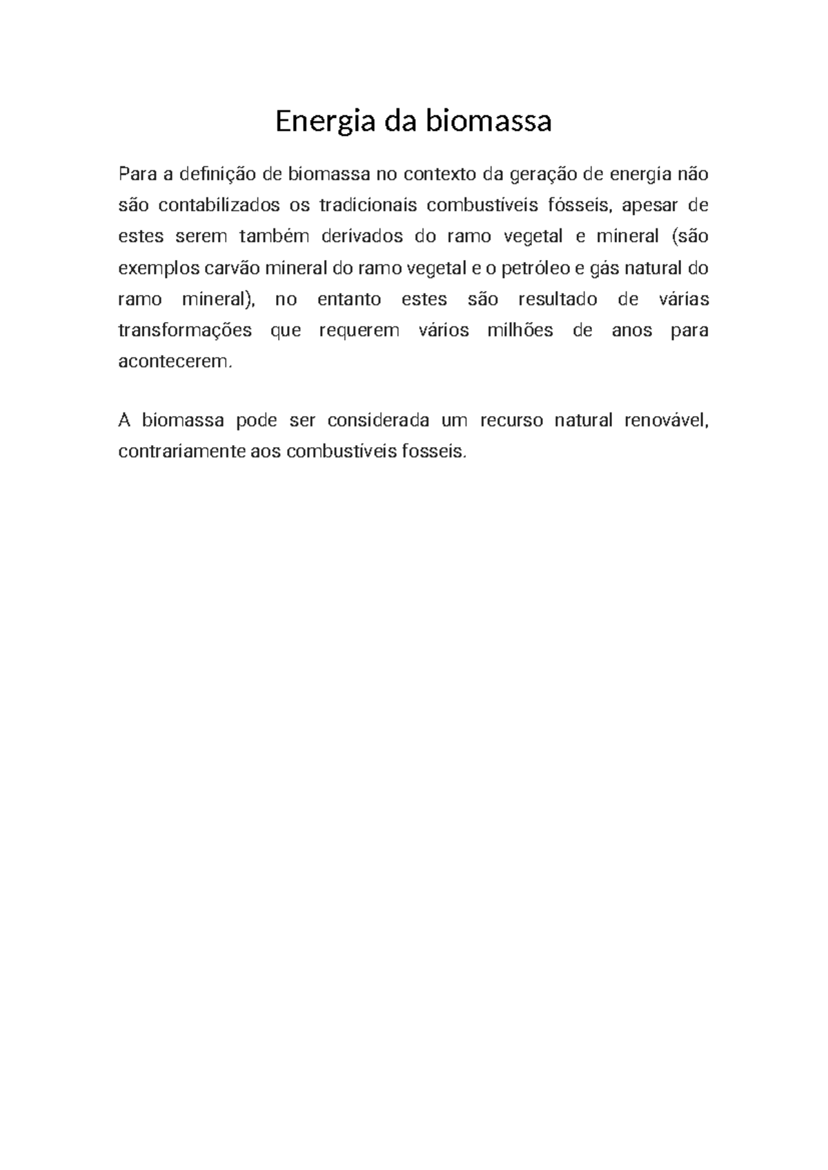 Energia da bio massa - mdmdm - Energia da biomassa Para a definição de ...