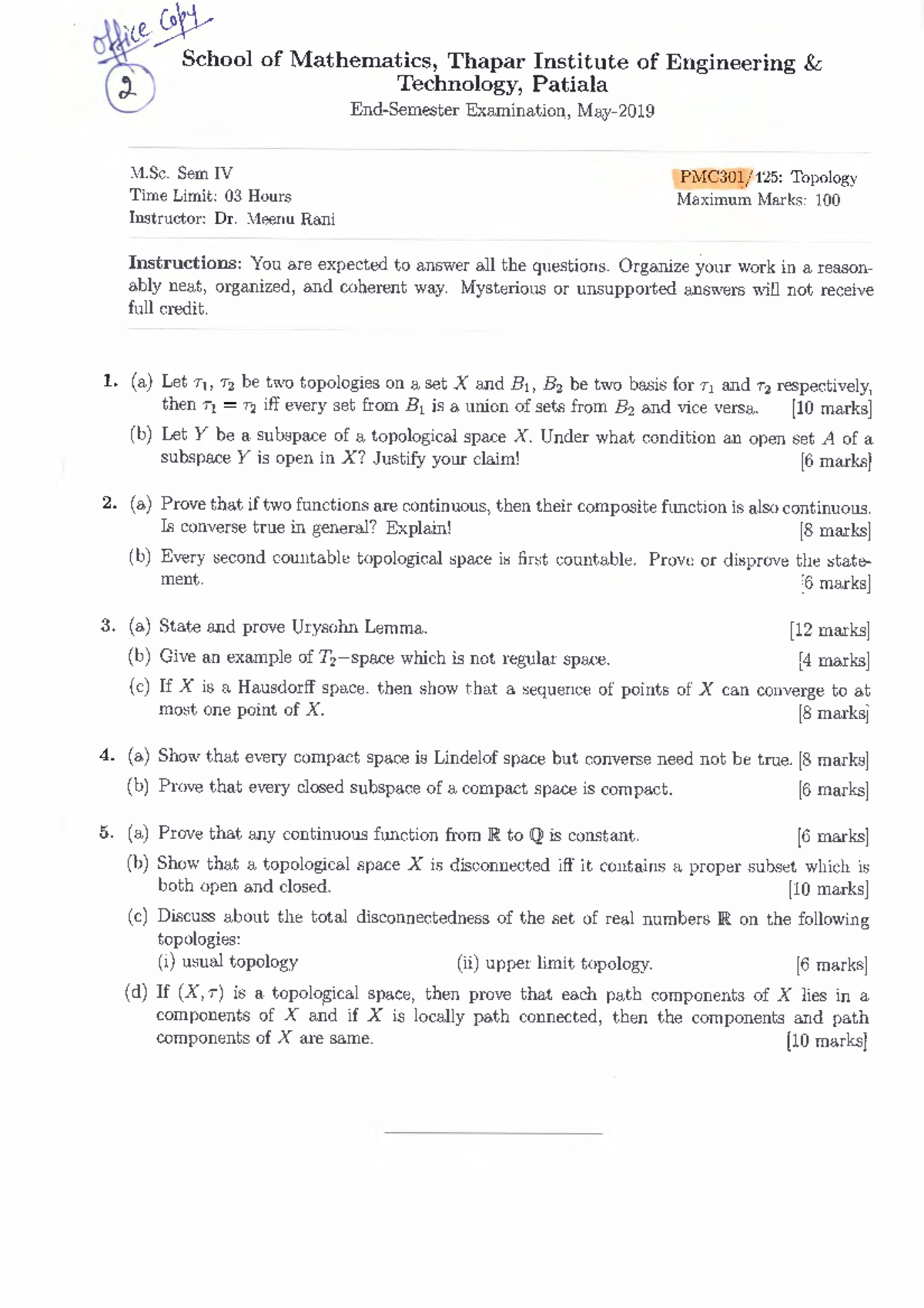 PMC425 - wtewetwetwet - School of Mathematics, Thapar Institute of ...