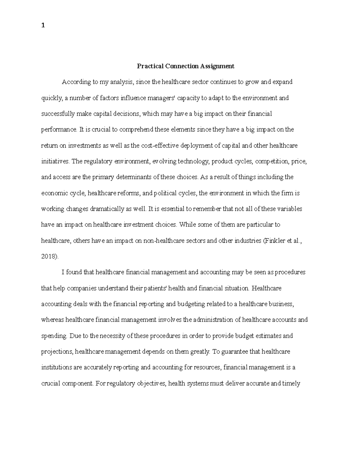 Practical Connection Assignment Accounting - Practical Connection ...