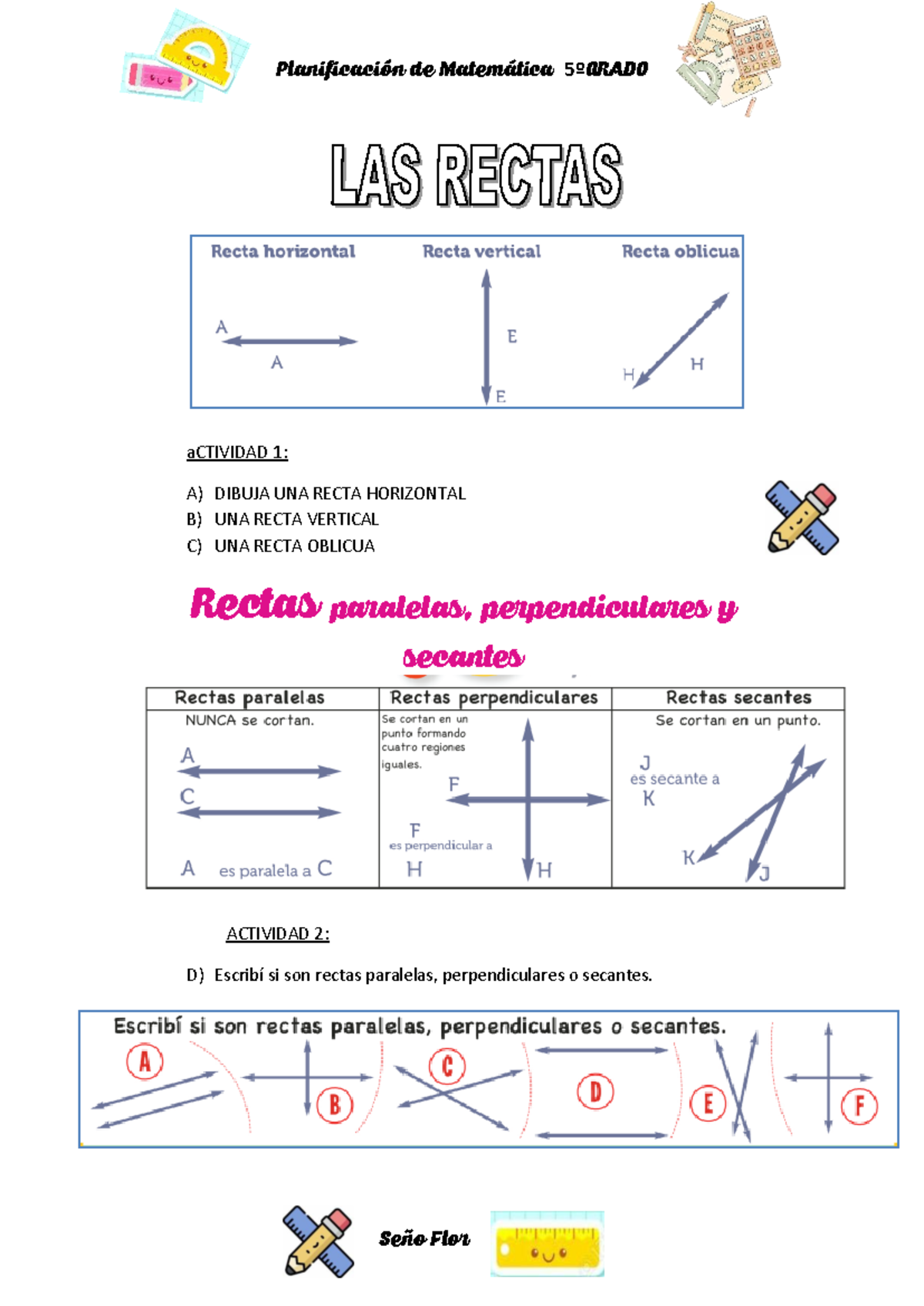 Secuencia 4TO - aCTIVIDAD 1: A) DIBUJA UNA RECTA HORIZONTAL B) UNA ...