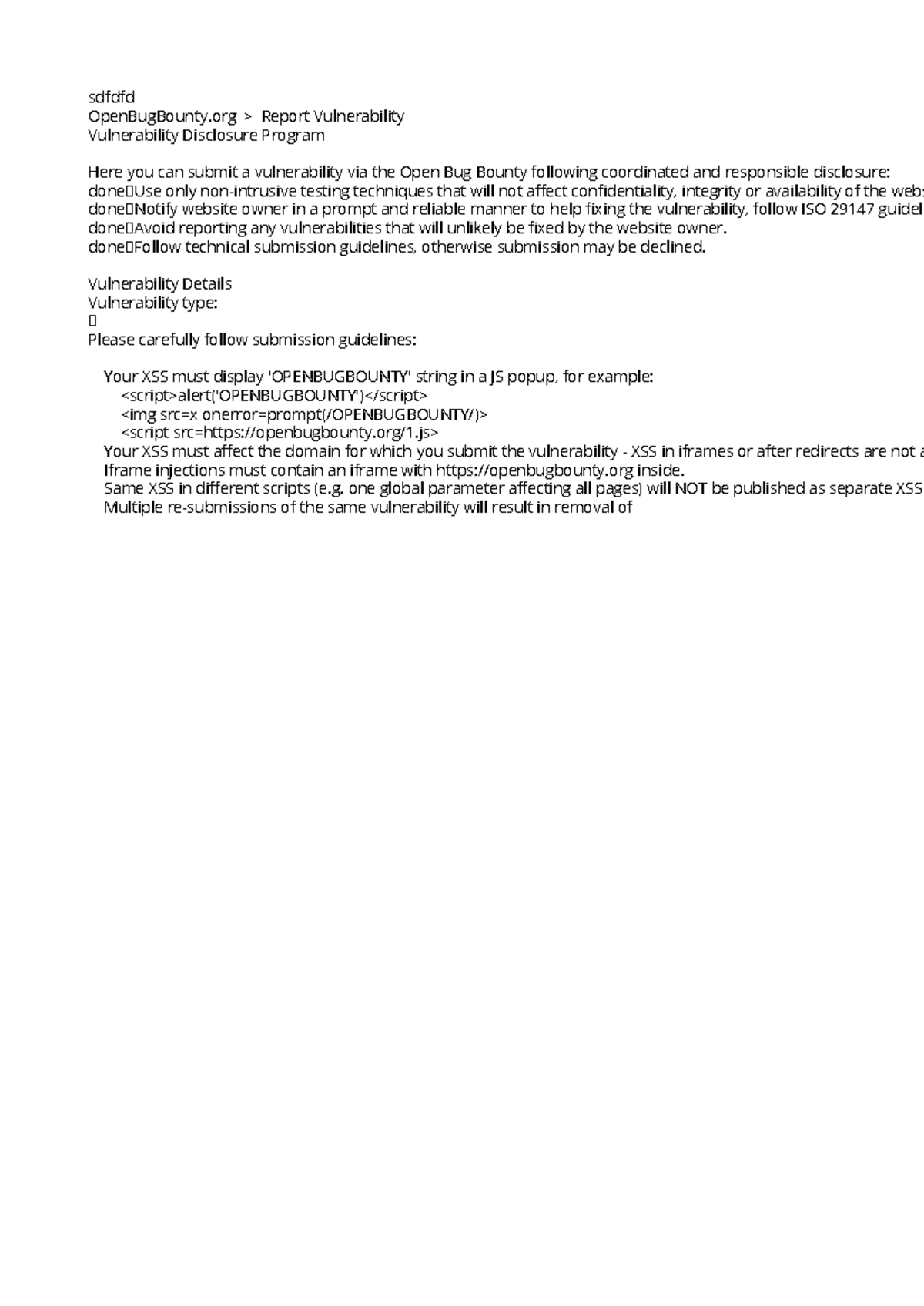 1 - is a testing math , fo secuire website - sdfdfd OpenBugBounty ...