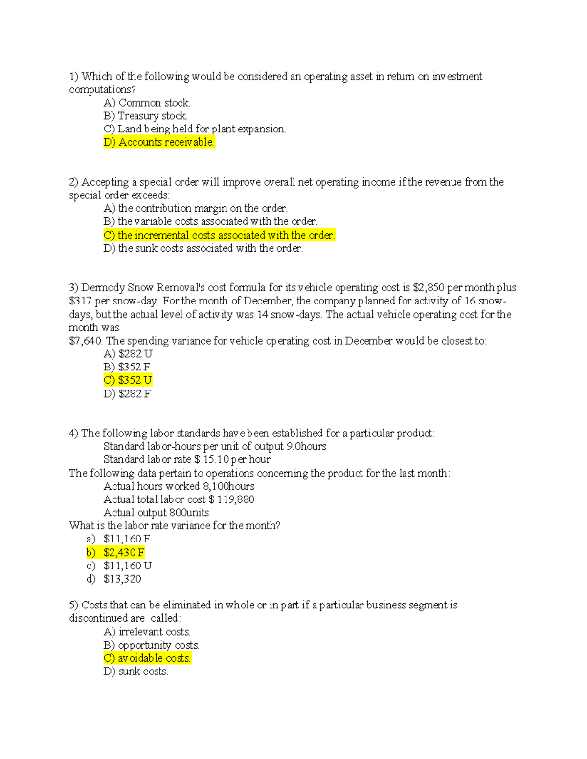 Practice Exam 3 Accounting 201b with Hoffman - 1) Which of the ...