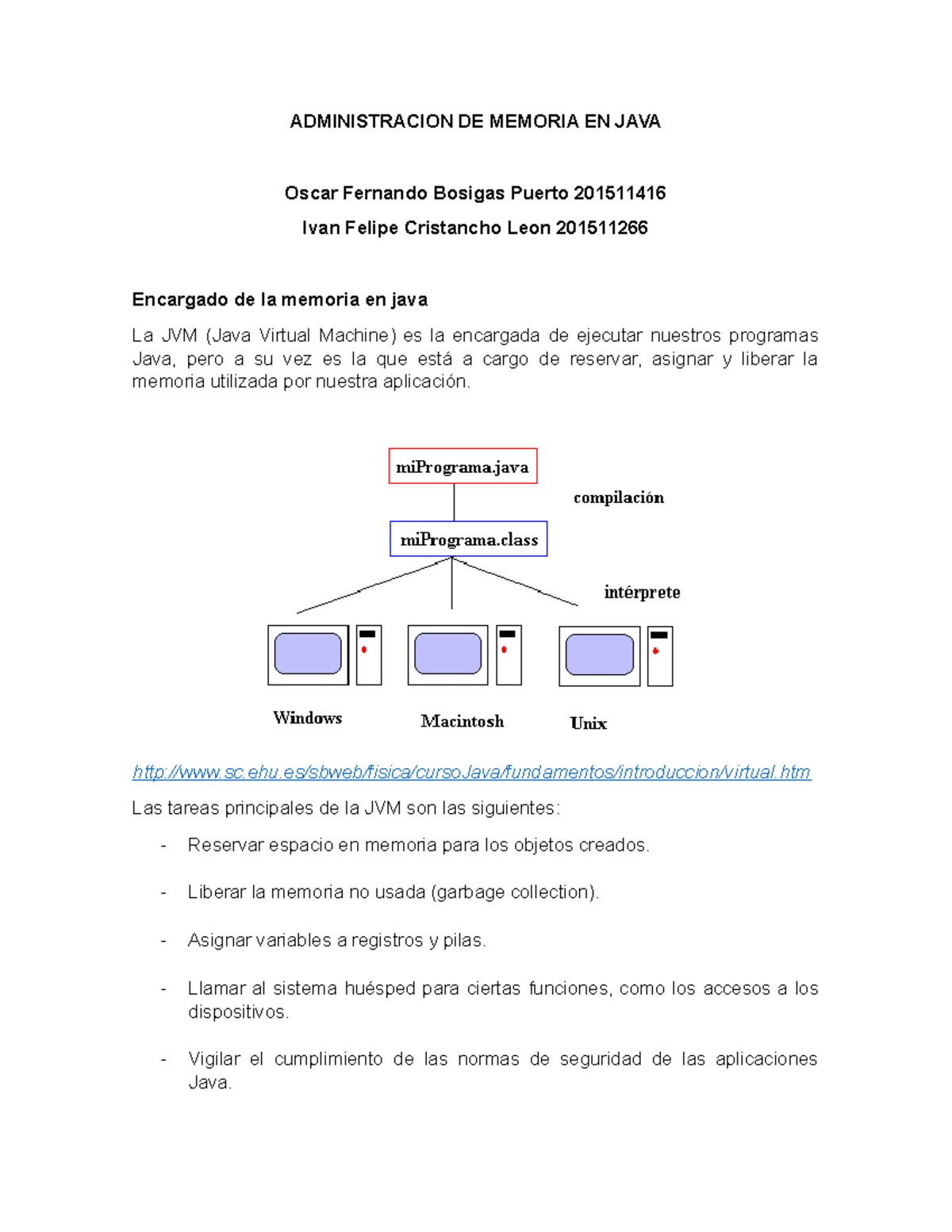 Administracion DE Memoria EN JAVA - ADMINISTRACION DE MEMORIA EN JAVA ...