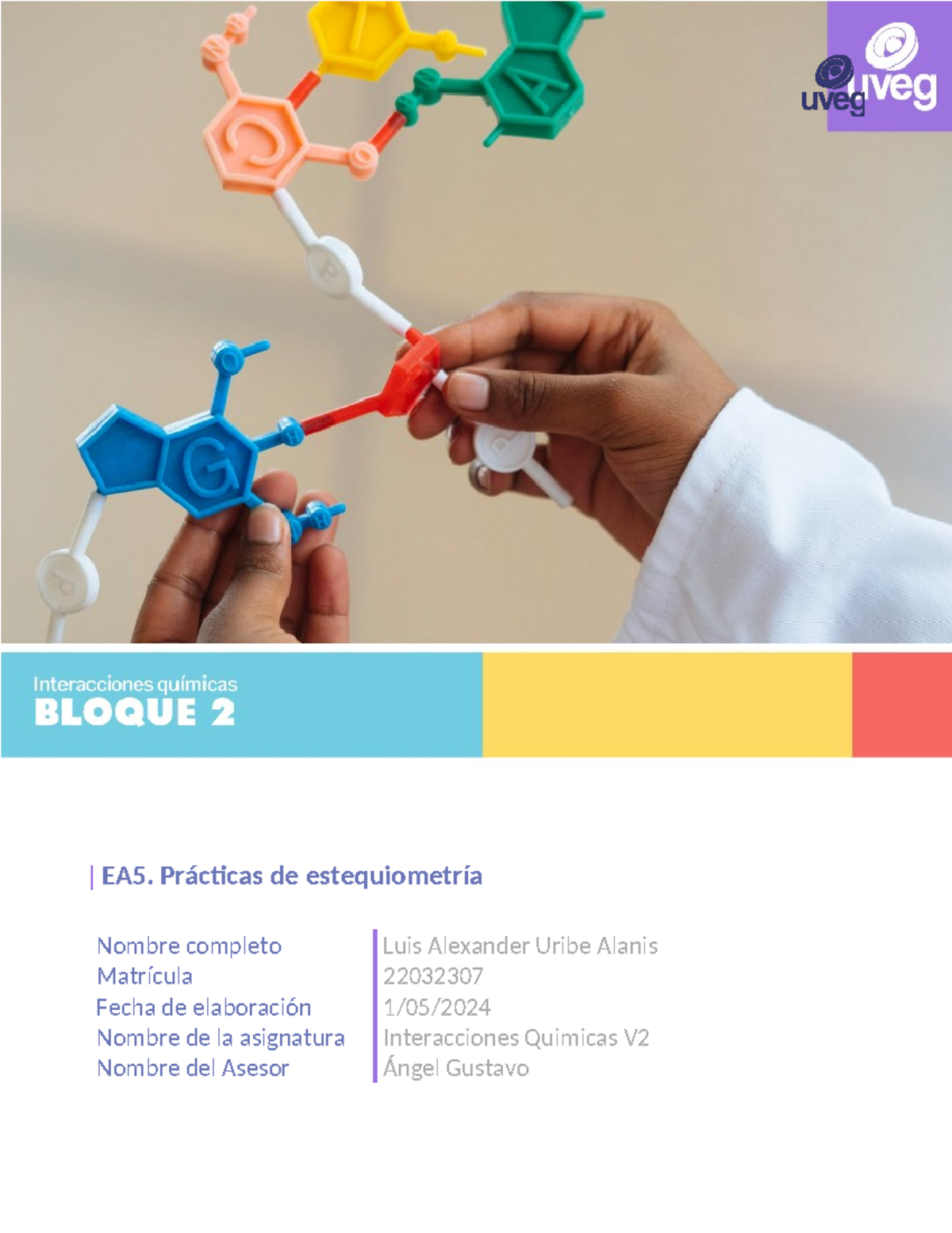 Uribe Luis Prácticas de estequiometría - | EA5. Prácticas de ...