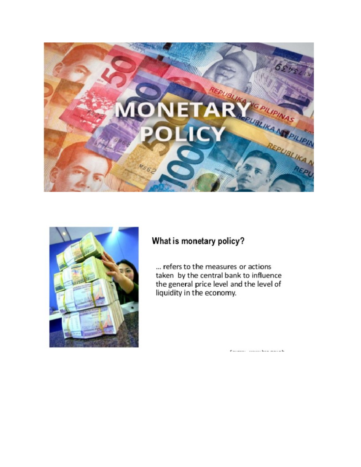 Module 1Monetary Policy - Financial Market - Studocu