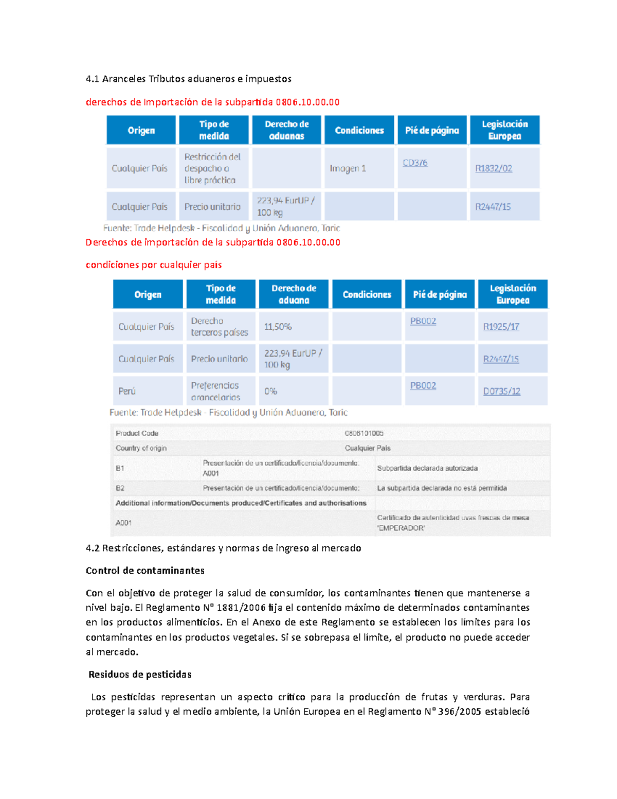 Aranceles - ASDASDASDAS - 4 Aranceles Tributos aduaneros e impuestos ...