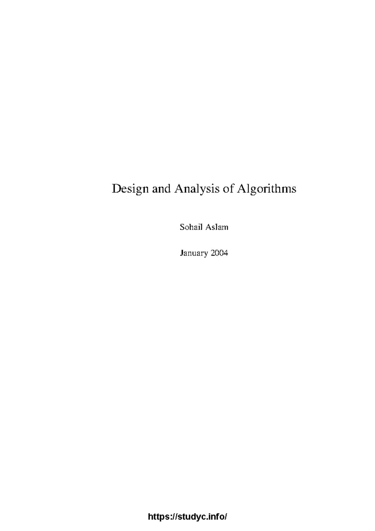 CS502 Handouts PDF - I am a BSIT student - Design and Analysis of ...