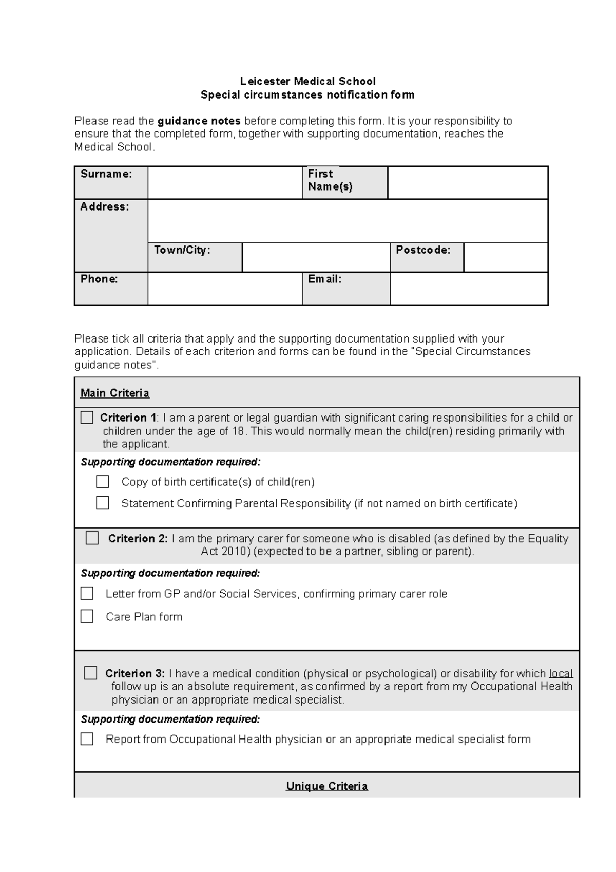 Special Circumstances Application form 2021 v1 - Leicester Medical ...