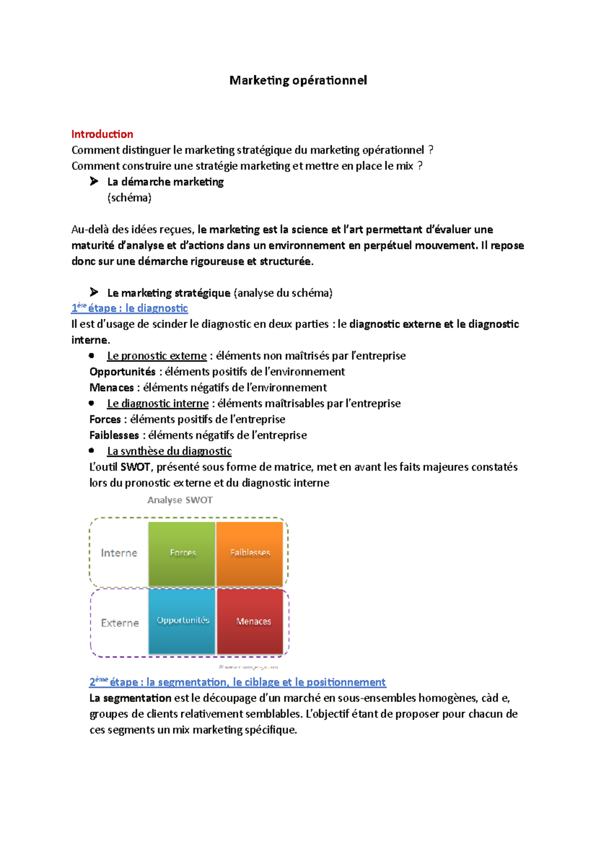 Marketing operationnel - Marketing opérationnel Introduction Comment ...