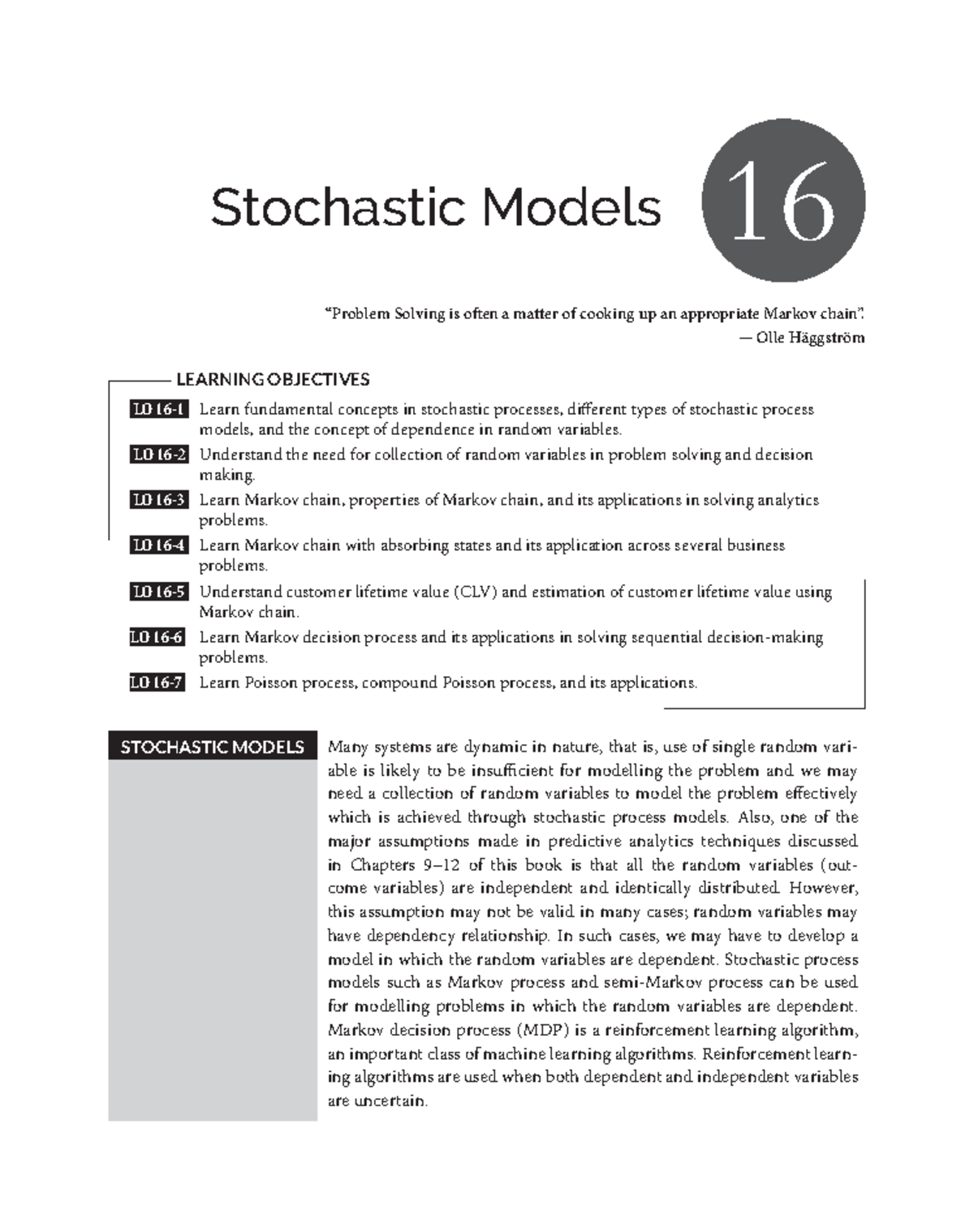 Stoch unit 2 and 3 book-600-654 - 16 STOCHASTIC MODELS Many systems are ...