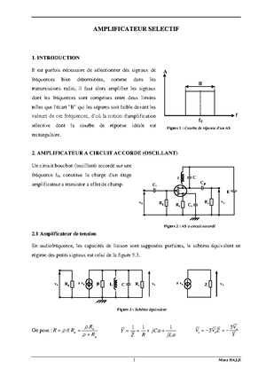 TD corrigés d'électronique de base - TRAVAUX DIRIGES D’ELECTRONIQUE ...