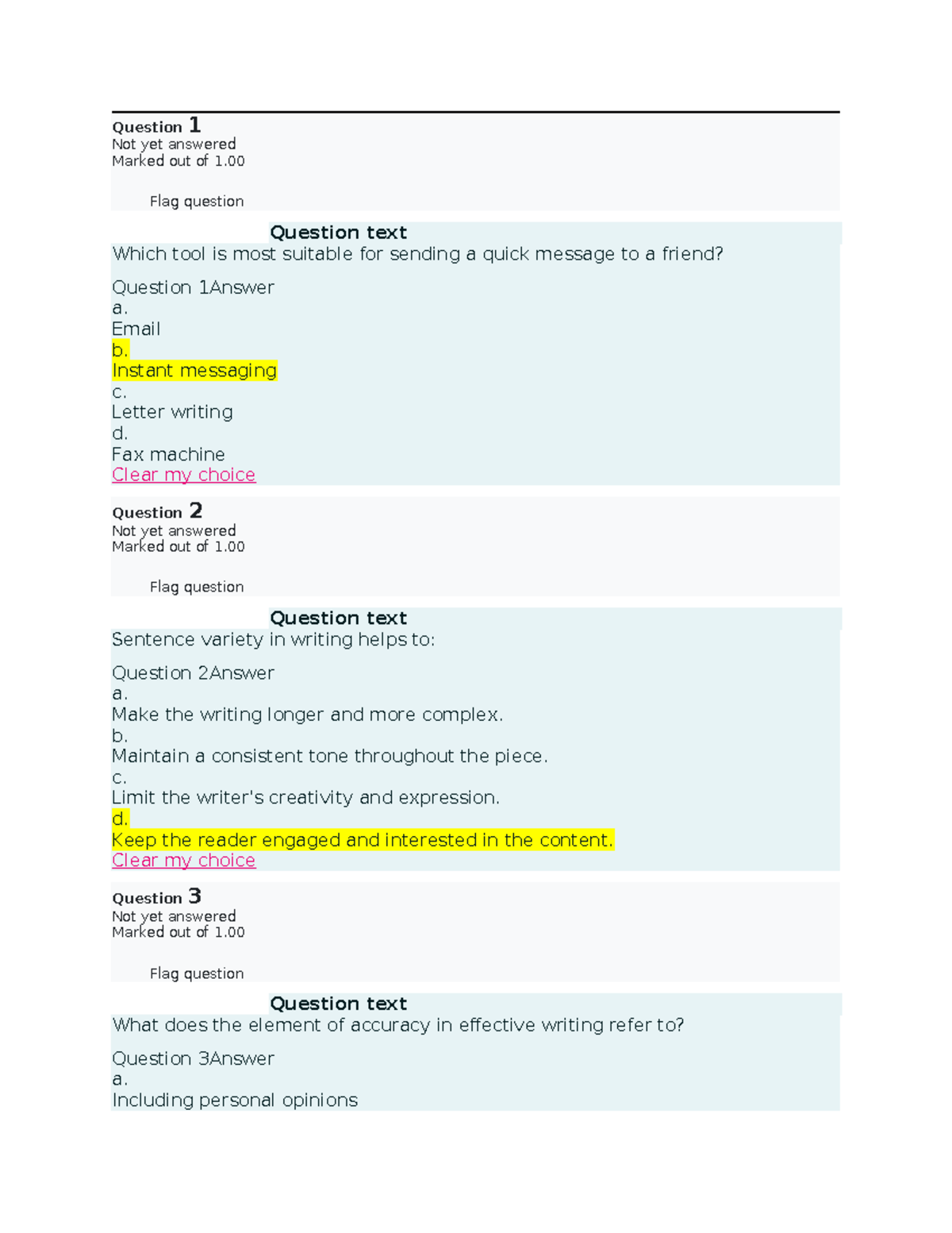 Engl 1102 01 Graded Quiz Unit 3 Question 1 Not Yet Answered Marked Out Of 1 Flag Question