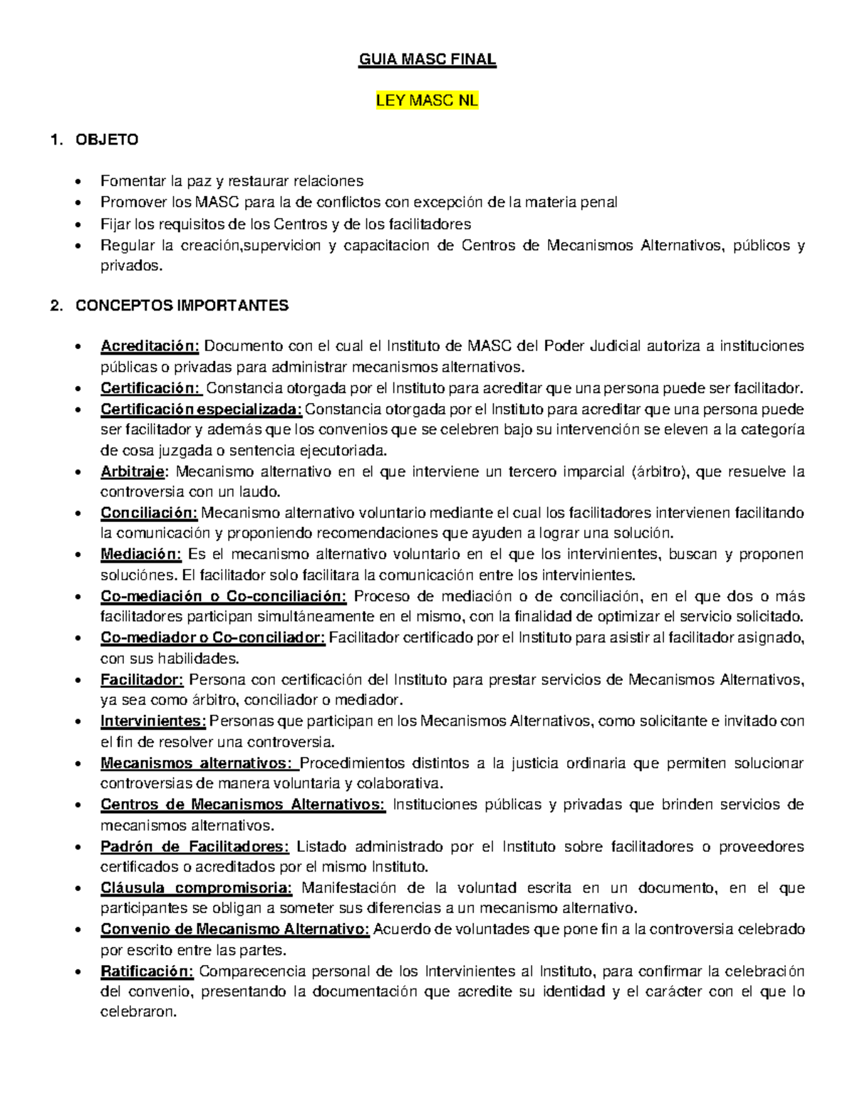 GUIA MASC ( Final) - Guia - GUIA MASC FINAL LEY MASC NL 1. OBJETO ...