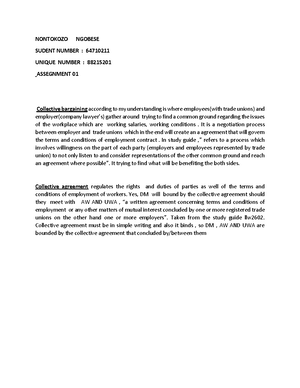 54440696- HRM3701 Assignment 2 Tasks S1 2023 - Semester 1 – Assignment 02 UNIQUE NUMBER: 606402 ...