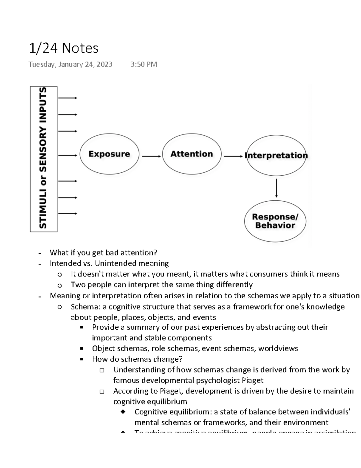 Perception II - MARK 4100 - SMITH - What if you get bad attention ...