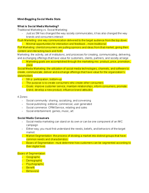 Class Notes Test 1 - Causality Read: The history of Social Media - The ...