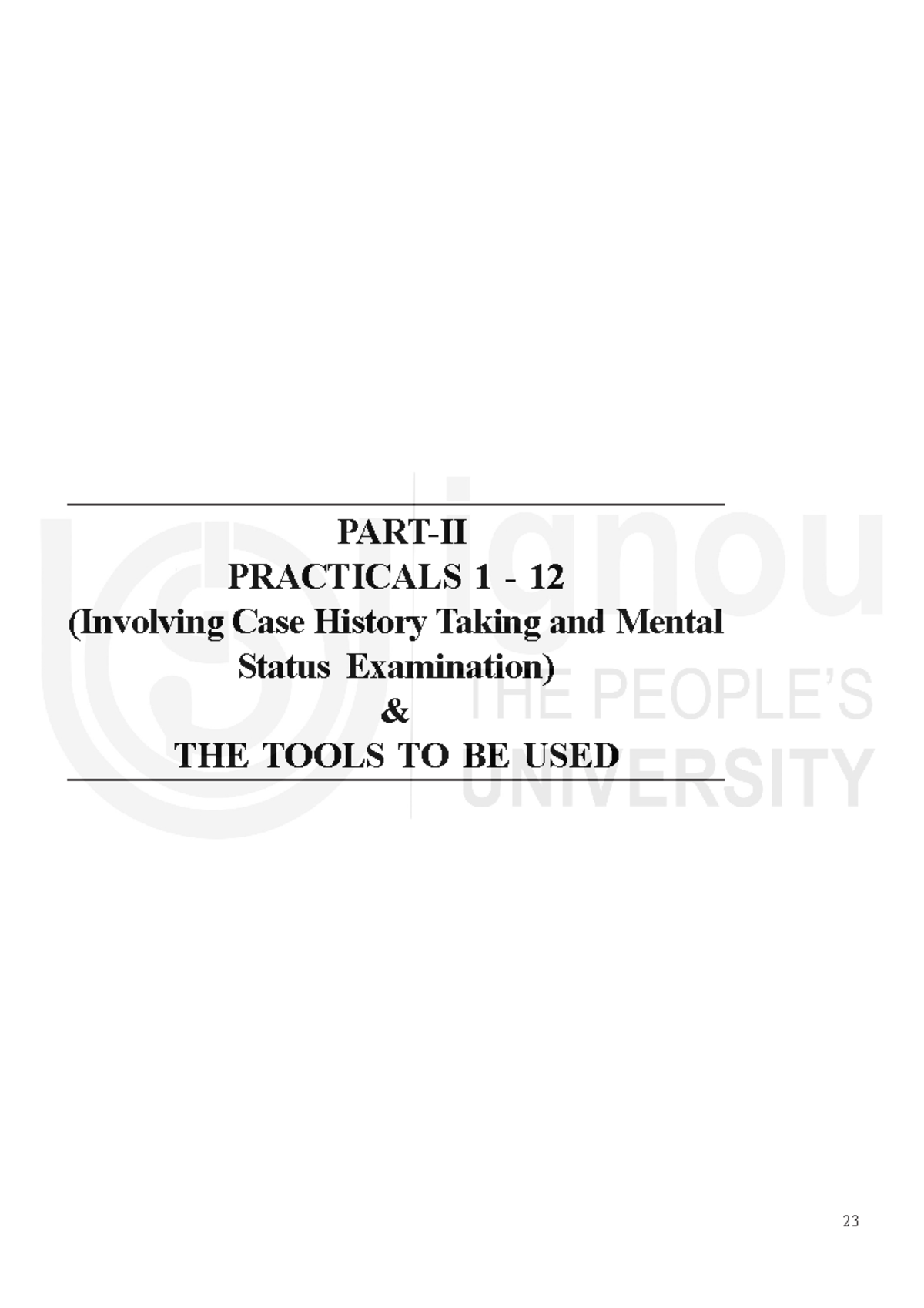 Case history taking - PART-II PRACTICALS 1 - 12 (Involving Case History ...