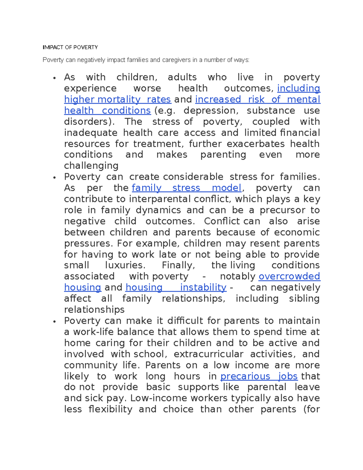 Doc1 - Summary Introduction to Macroeconomics - IMPACT OF POVERTY ...