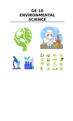 Environmental Science Module 2 - GE 10 ENVIRONMENTAL SCIENCE MODULE 2 ...
