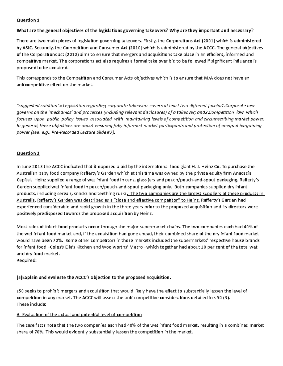 Study Qs Week 2 Question 1 What Are The General Objectives Of The